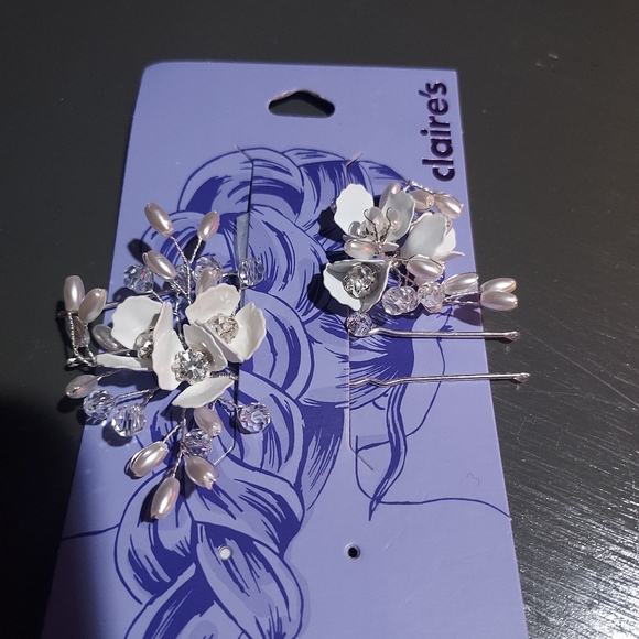 Claire's | Hair | 25 Or 425 Claires 2ct Hair Pins With Silver Beads And ...
